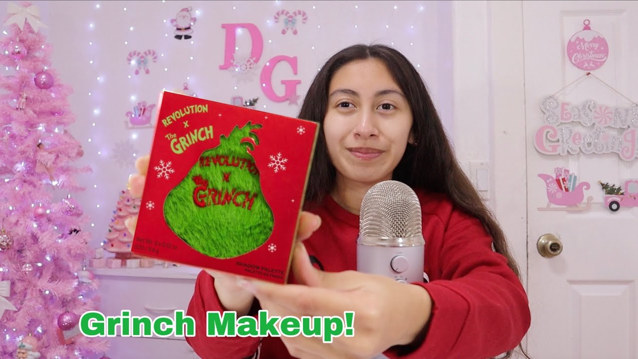 ASMR~Grinch Inspired Makeup Look! 💚💄 - YouTube