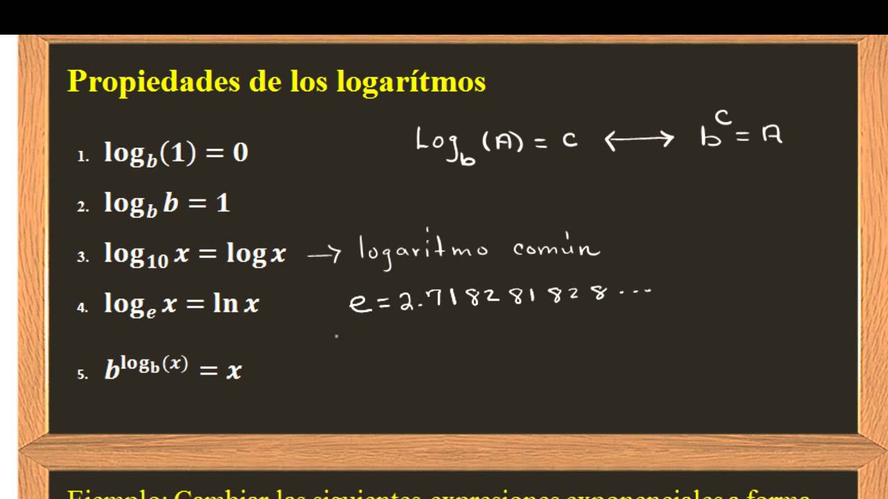 Definición de logarítmo parte II - YouTube