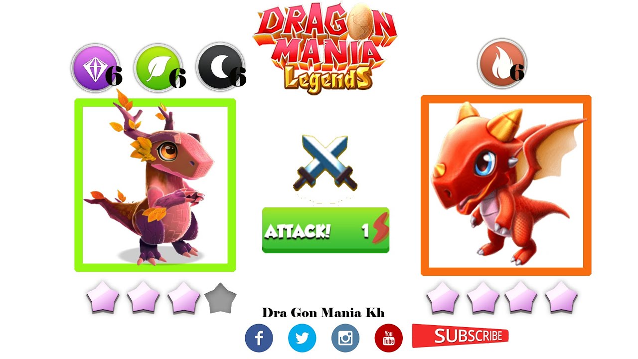 The attack took the star ! - Autumn Dragon Vs Little Fire Dragon ...