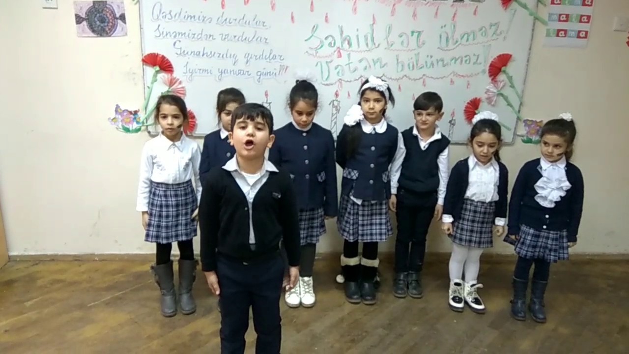 252 nömreli mekteb -lisey 1 N sinfinin 20 yanvar Şəhidlərine həsr ...