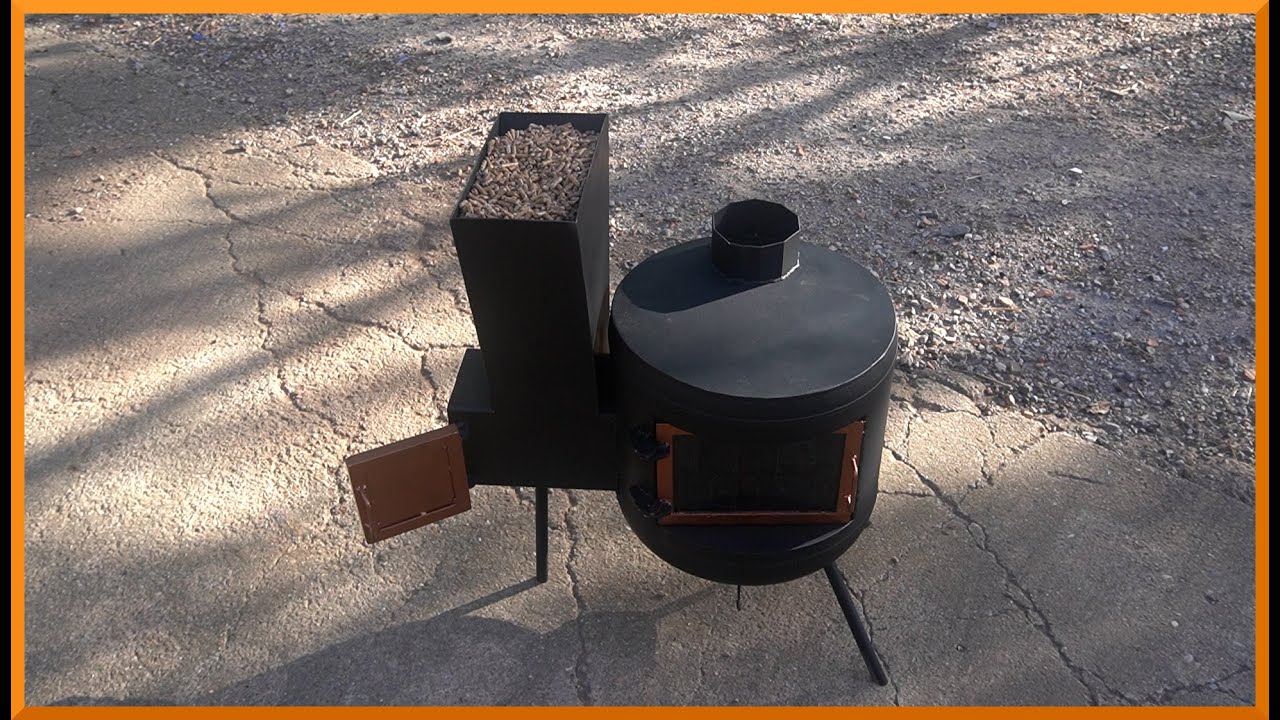 Cómo hacer una estufa de leña con un termo eléctrico ♻️ (Fácil y ...