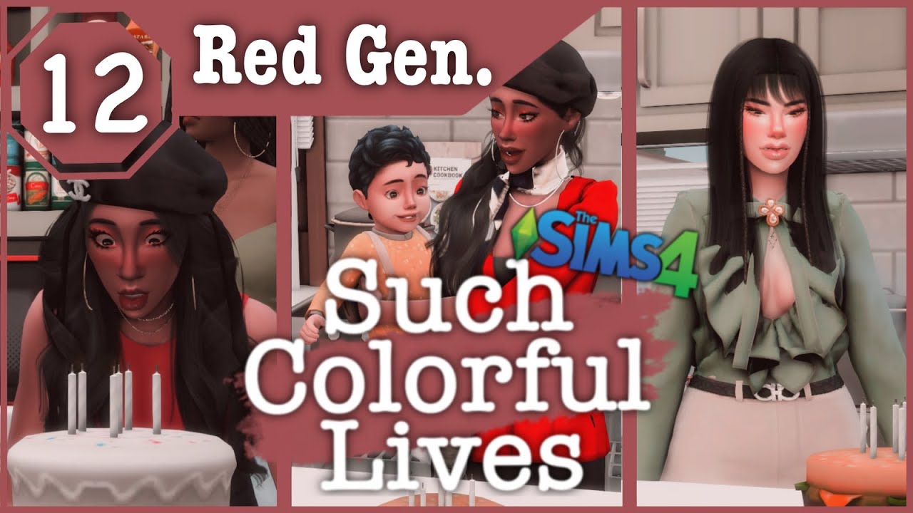 🔴 Goodbye Red gen. (FINAL) - The Sims 4: Such Colorful Lives Challenge ...