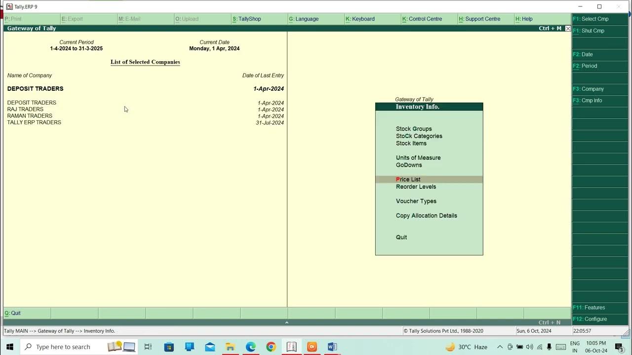 How to Activate Price Level & Create Price List in Tally ERP.9 #Erp.9 #Tallyerp9 #talkyprime # ...