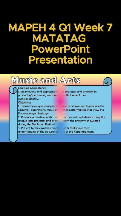 MAPEH 4 Q1 Week 7 MATATAG PowerPoint Presentation #matatagcurriculum #matatag #grade4 - YouTube
