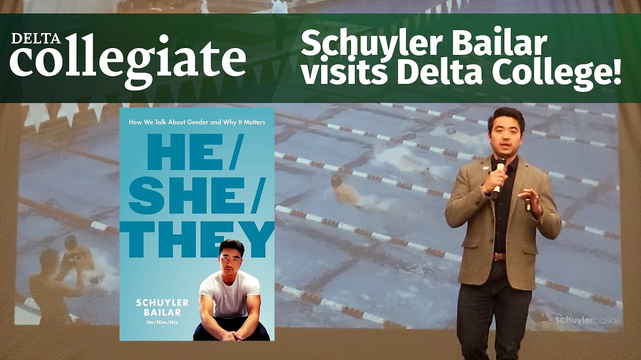 Schuyler Bailar visits Delta College - YouTube