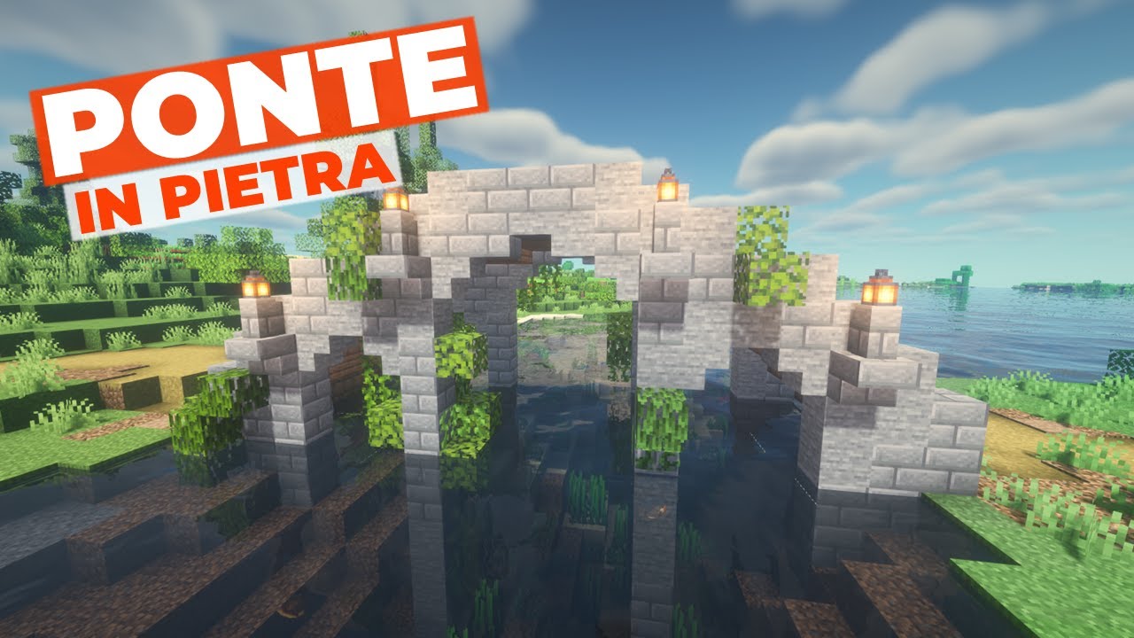 COME COSTRUIRE un PONTE in PIETRA – Minecraft Tutorial ITA 1.20 - YouTube
