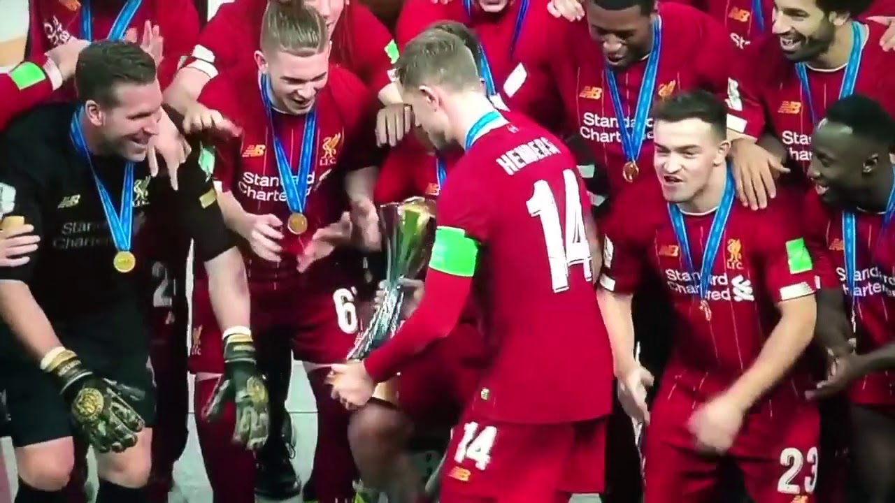 Liverpool fc lifting club world cup - YouTube
