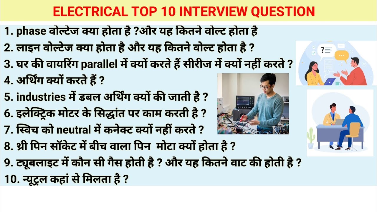 Basic electrical interview questions and answers #electrical # ...