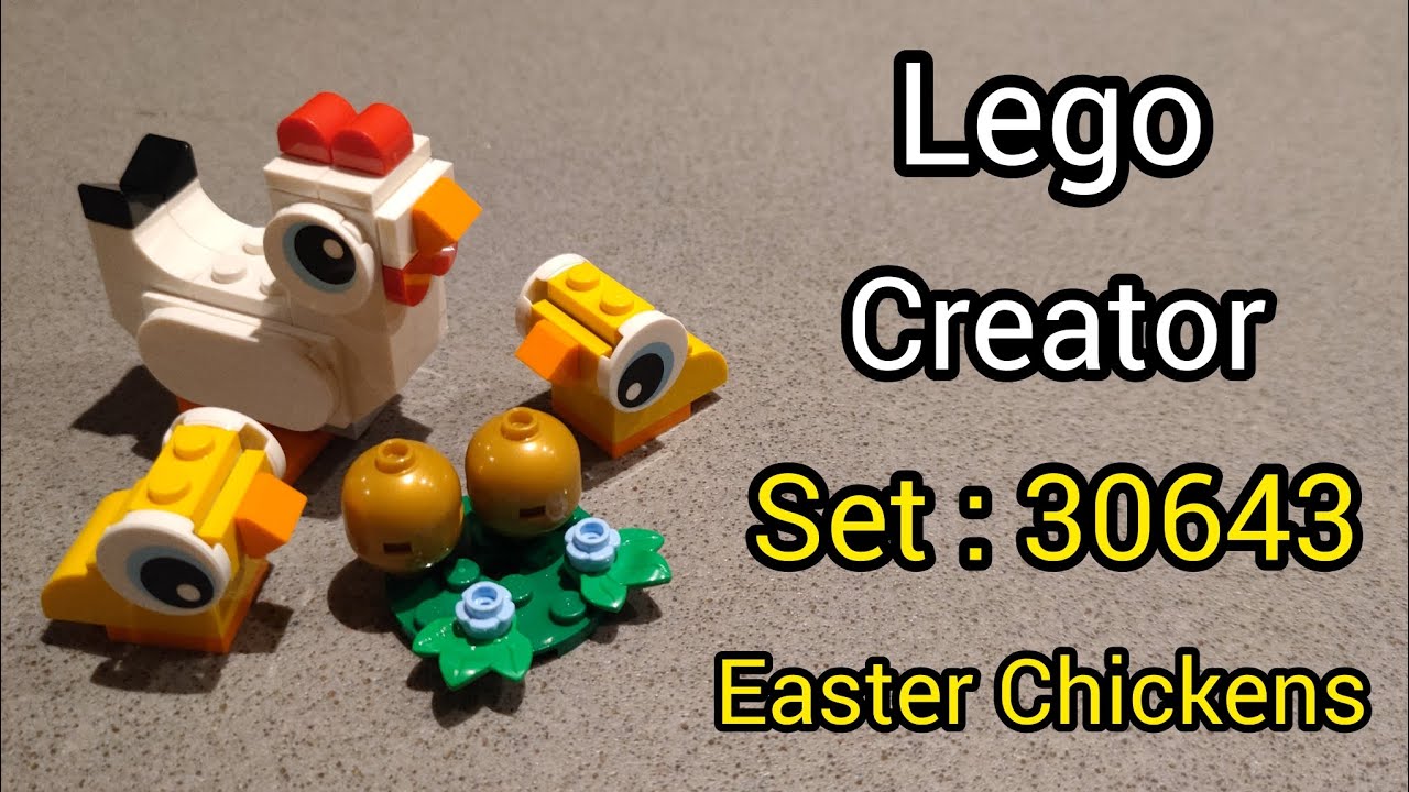 Lego Creator 30643 Easter Chickens ( Pic By Pic Build ) - YouTube