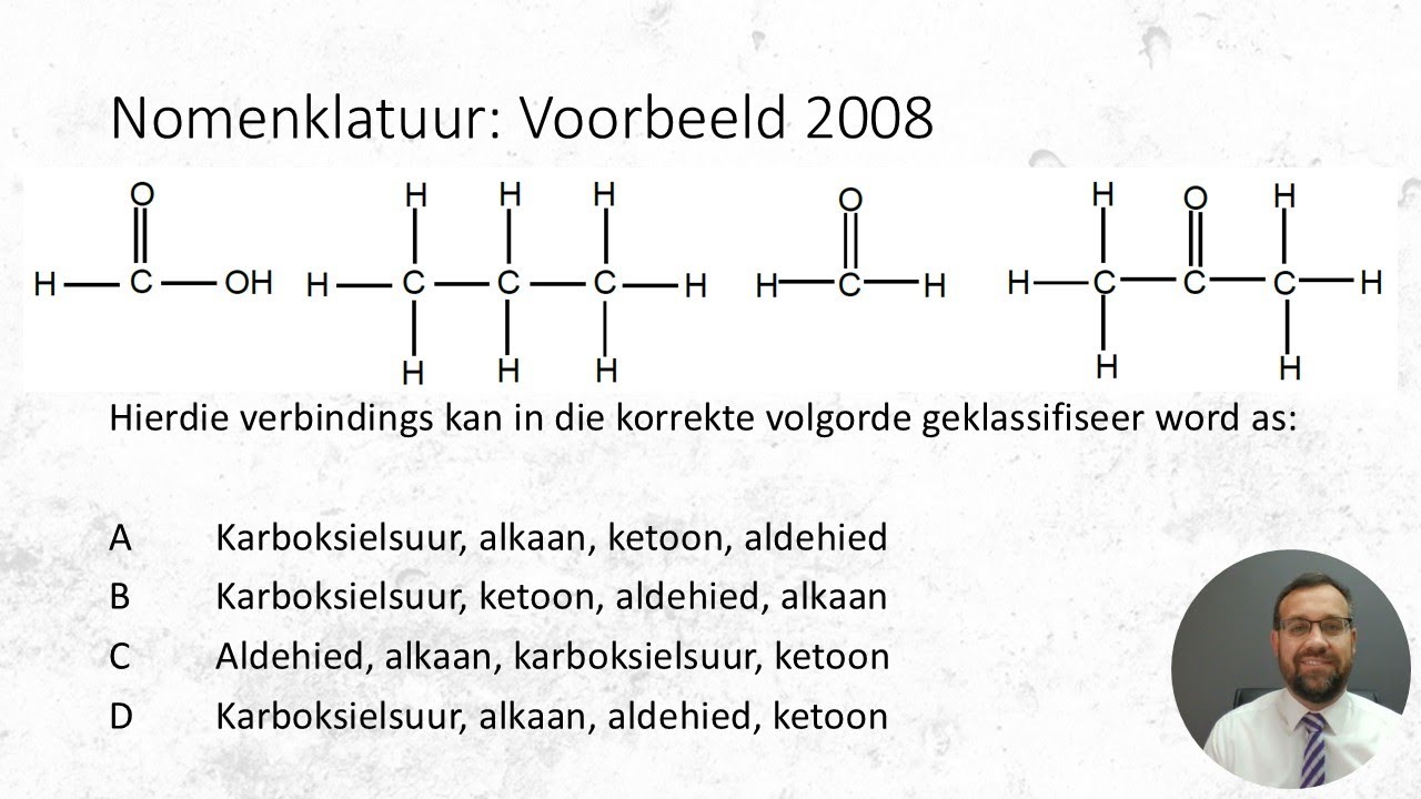 Nomenklatuur 2 - Vier verskillende organiese verbindings - YouTube