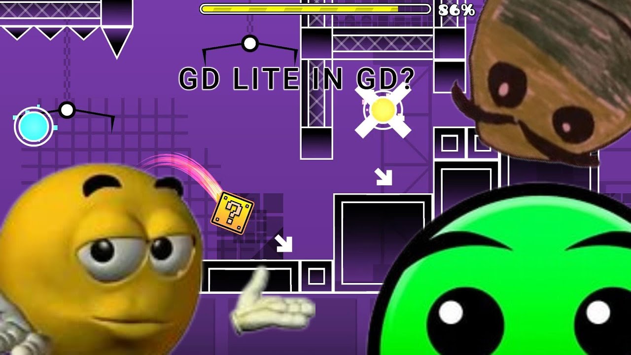 somone made a level about GD lite? #geometrydash - YouTube