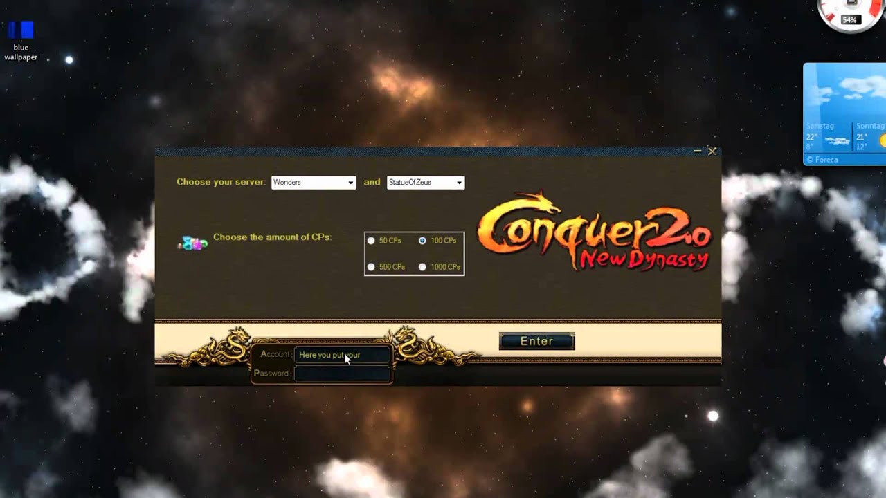 Conquer Online Hack - Get CPs - YouTube