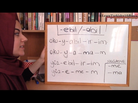 Can/Be able to (-ebil,-abil) PART 2 - Negative Form | Learn Turkish with Burcu
