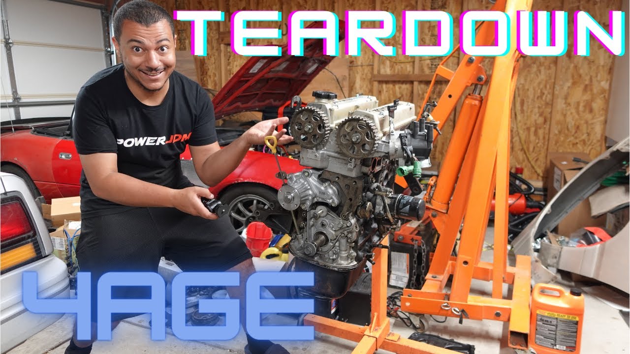 4AGE Teardown Part 1 // 1987 AW11 MR2 Build + Repair series - YouTube