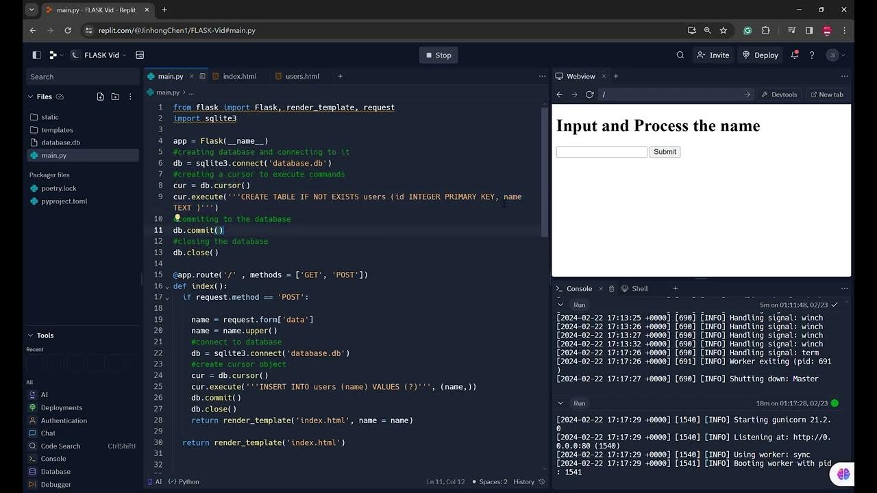 Intro to Flask (part 5): Reading and Passing data into Frontend - YouTube