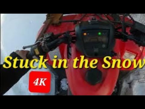 506SXS & ATV - Honda ATV stuck in the snow 4k 60fps GoPro 8 Black Rode ...