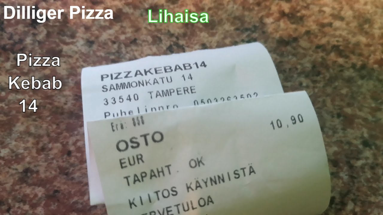 Dillinger pizza, Pizza kebab 14, Kaleva, Tampere. #ruoka - YouTube