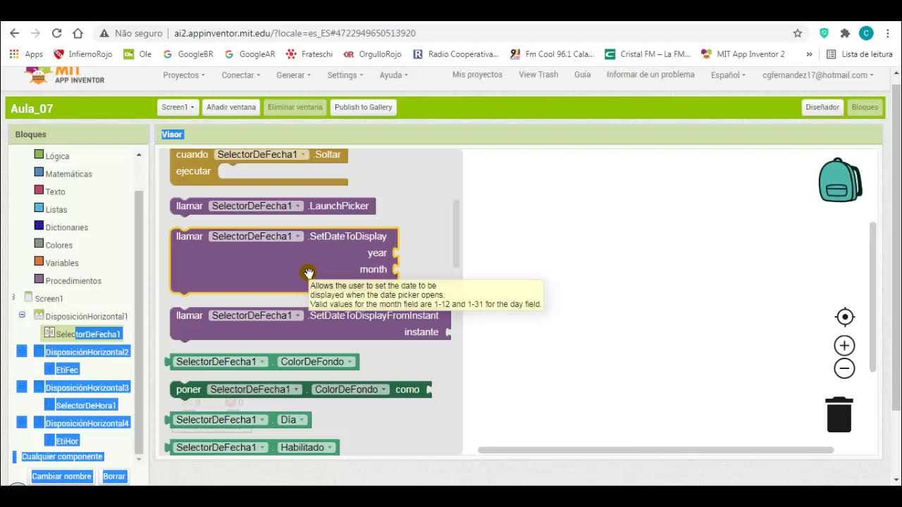 Crear aplicativos Android - Aula 07 - Selector de Fecha y Selector de ...