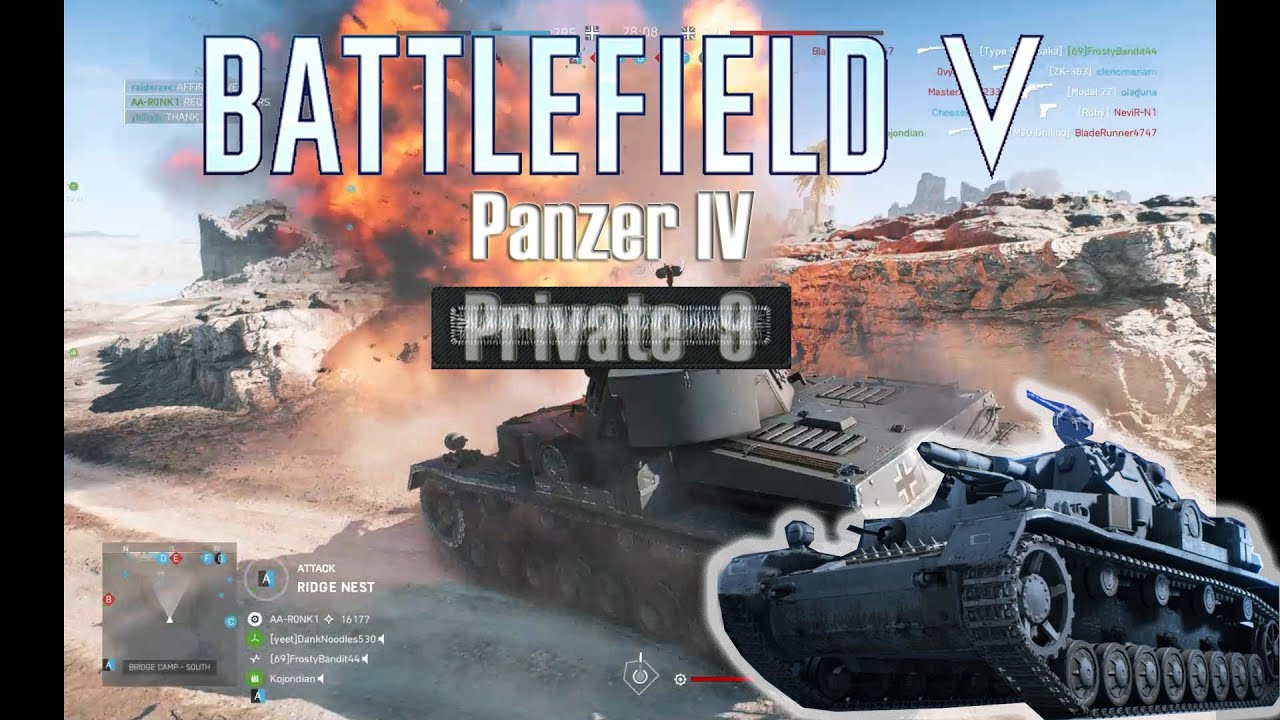 Battlefield 5 (V) - Panzer IV Gameplay Private 9 - YouTube