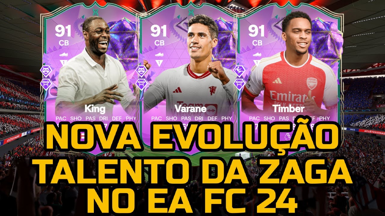Evolução Talento da Zaga! Qual jogador evoluir? Nova evolução no EA FC ...