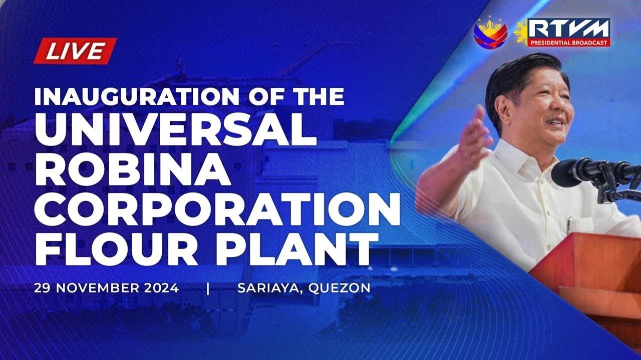 Inauguration of the Universal Robina Corporation Flour Sariaya Plant ...