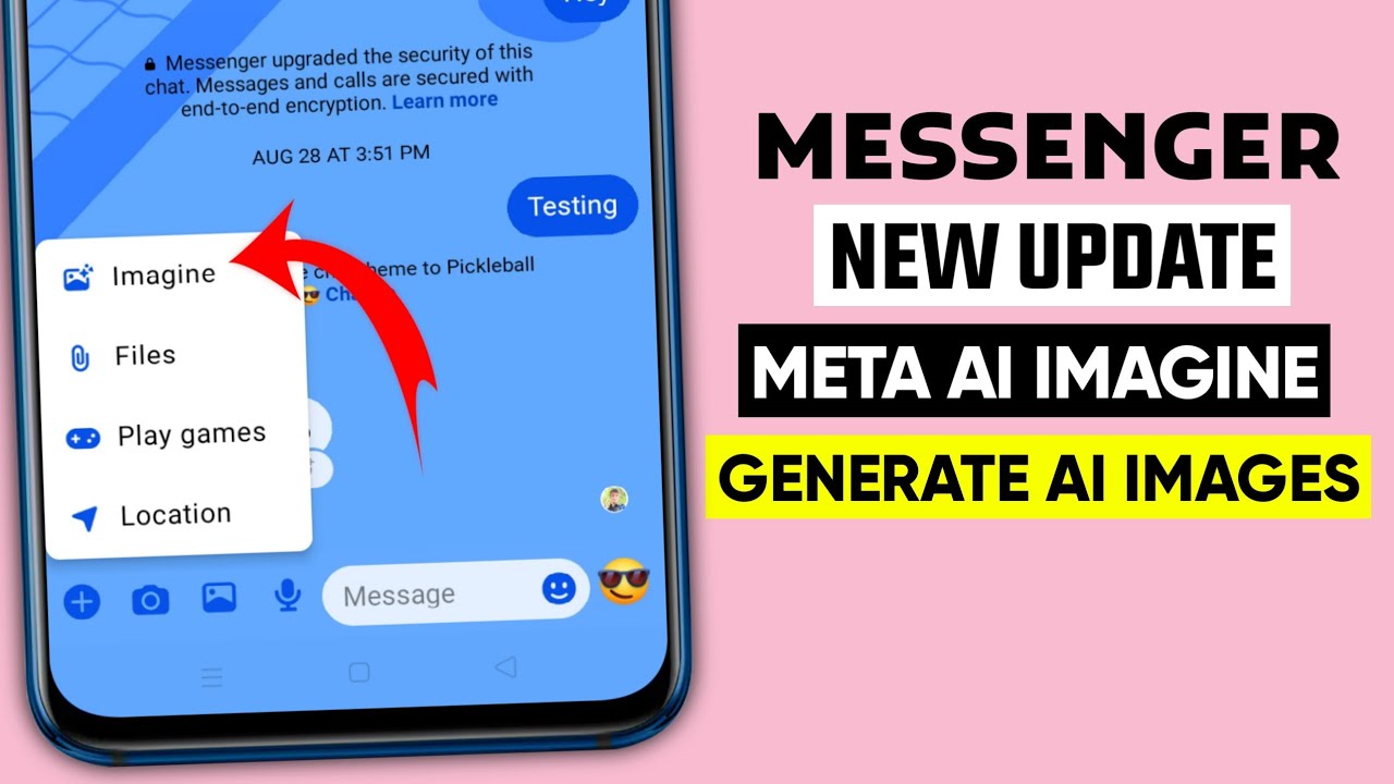 Messenger Imagine update || Messenger Meta AI Imagine feature ...