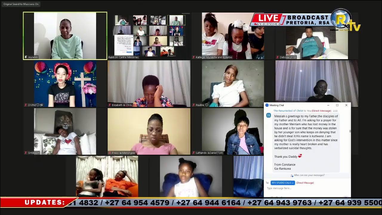 08 APRIL 2023 SATURDAY LIVE BROADCAST SERVICE WITH PROF. LESEGO DANIEL AND SONS PART 2 - YouTube