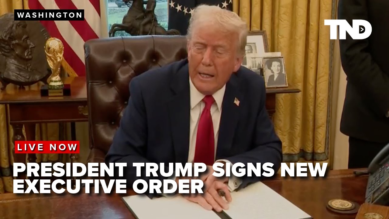 Moments ago, President Donald Trump signed new executive orders from ...