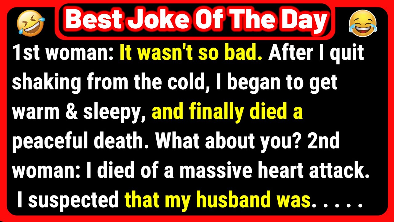 Laugh Out Jokes😂; Two Women Talking In Heaven How Did They Died Funny ...