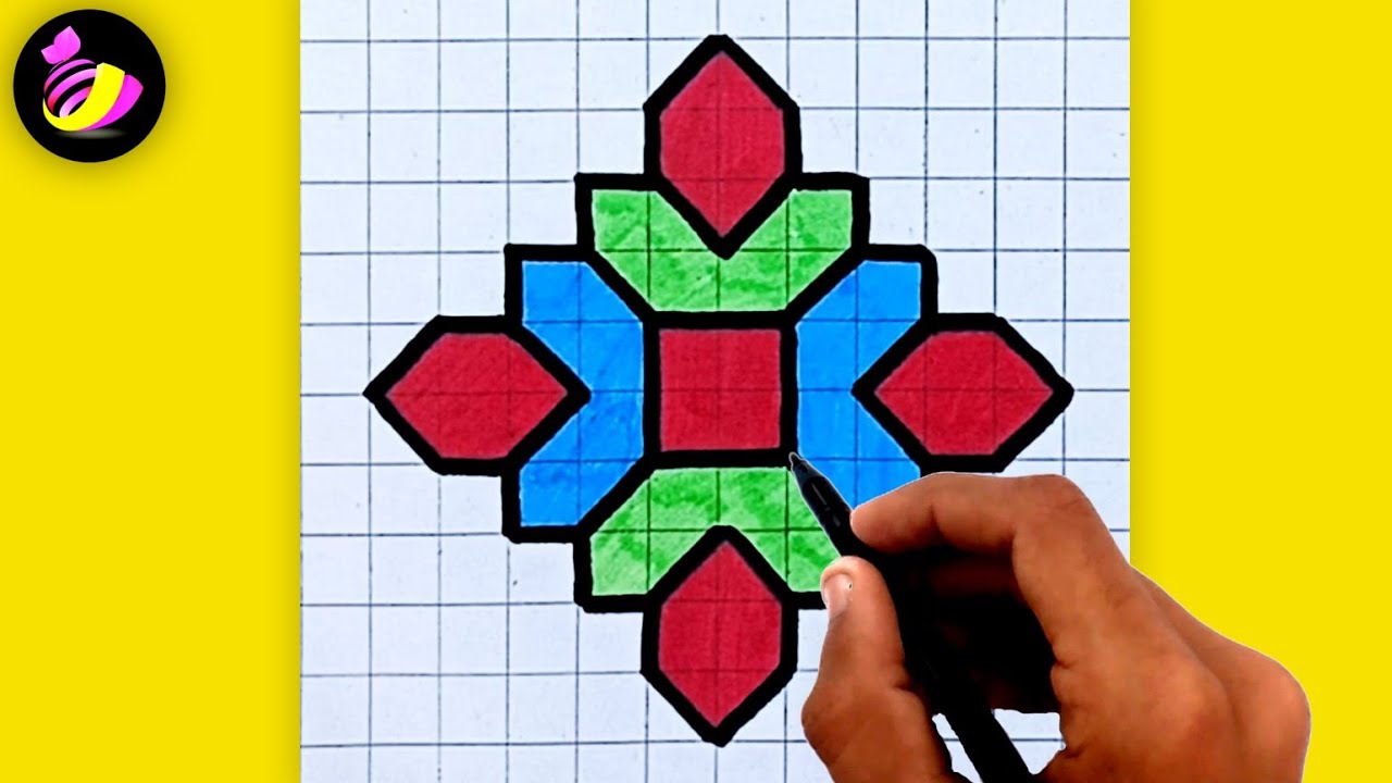 Easy Drawing on Graph Paper | Ashar 2M - YouTube