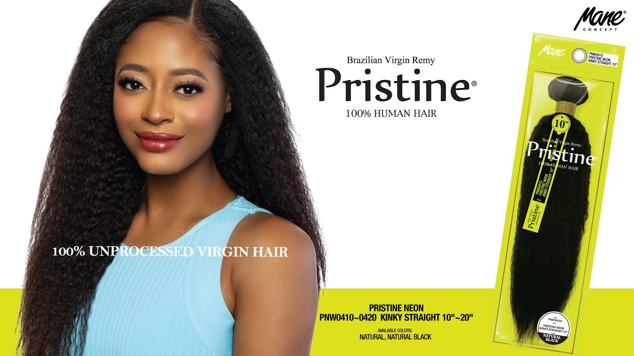 Mane concept **NEW** PNW0410~0420 PRISTINE NEON KINKY STRAIGHT - YouTube