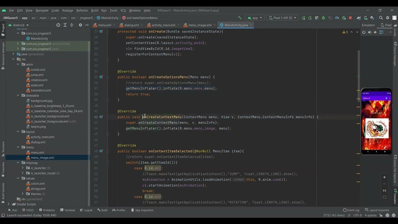 Android Studio Date Picker, Alert Dialog, Customized Dialog, Animation ...