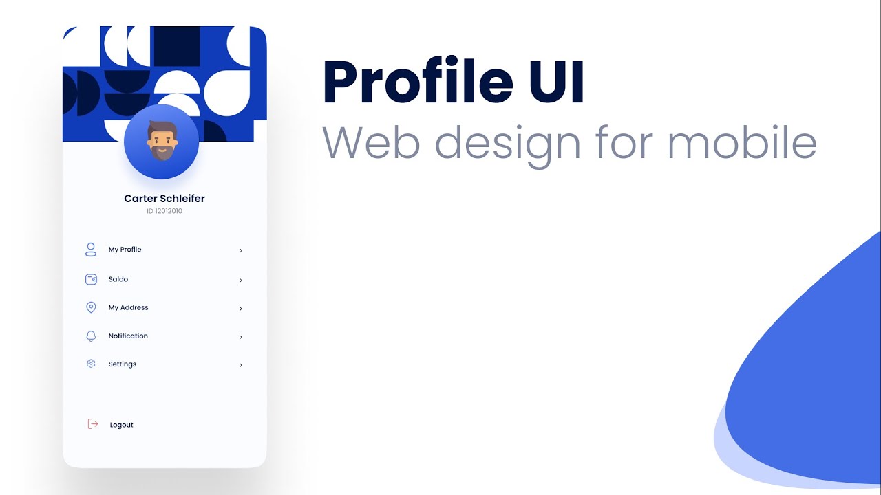 Profile Ui Design Website For Mobile Html Css Youtube 0948