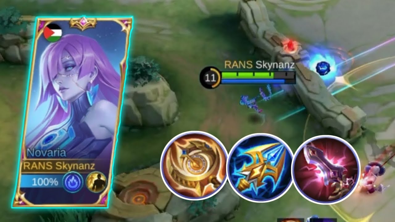 BUILD NOVARIA BURST DAMAGE | NOVARIA GAMEPLAY - MOBILE LEGENDS - YouTube