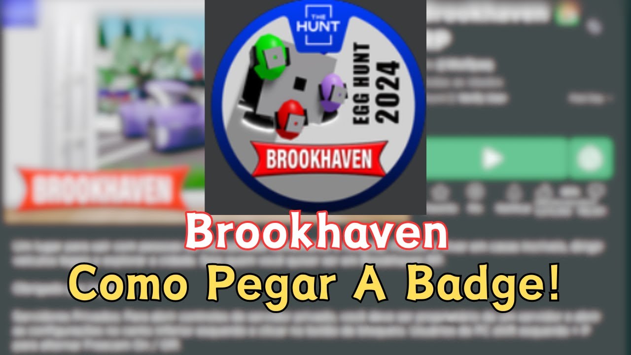 🏠(THE HUNT) COMO PEGAR A BADGE DO BROOKHAVEN! - YouTube