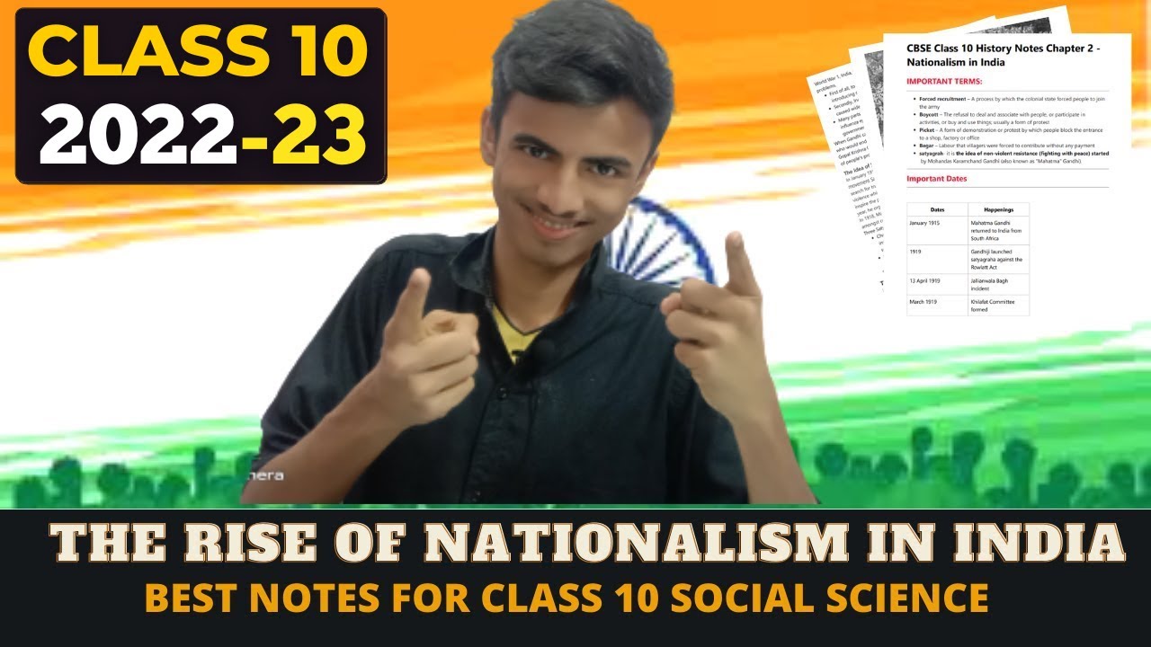 Nationalism in India Class 10 Notes| Class 10 SST Best Notes For Term 2 ...