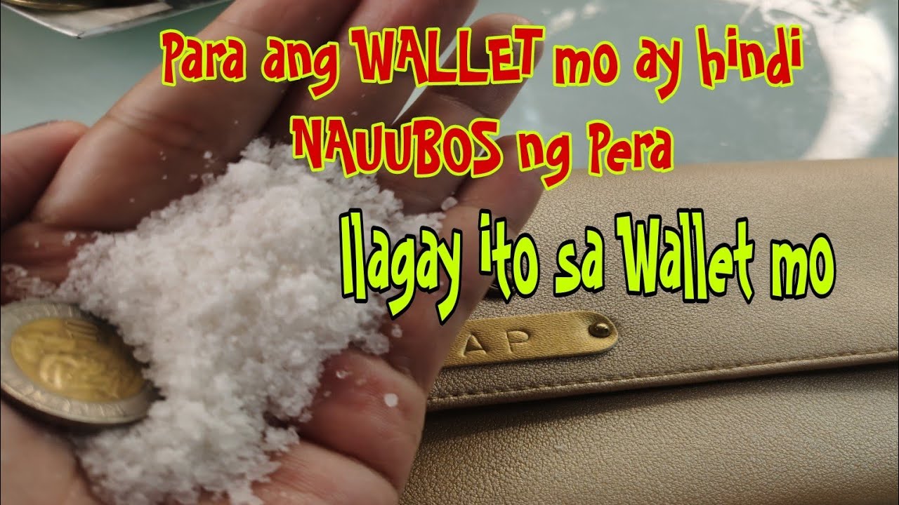 PARA ANG WALLET MO AY HINDI NAUUBOS ANG PERA ILAGAY ITO SA WALLET-APPLE ...