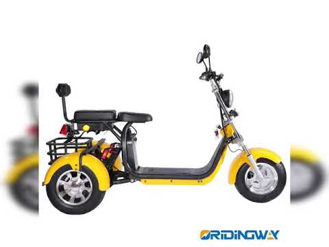 New three wheel citycoco electric scooter mobility scooter with removable battery