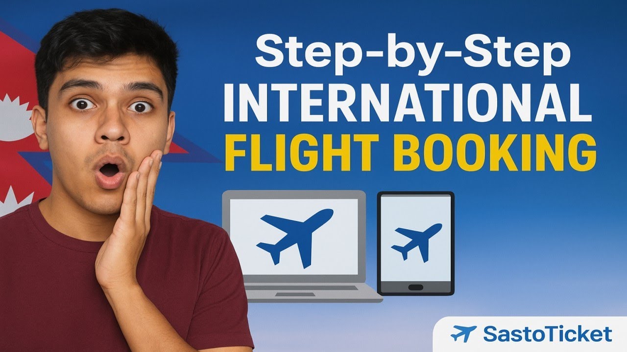 Step-by-Step International Flight Booking from Nepal | SastoTicket ...