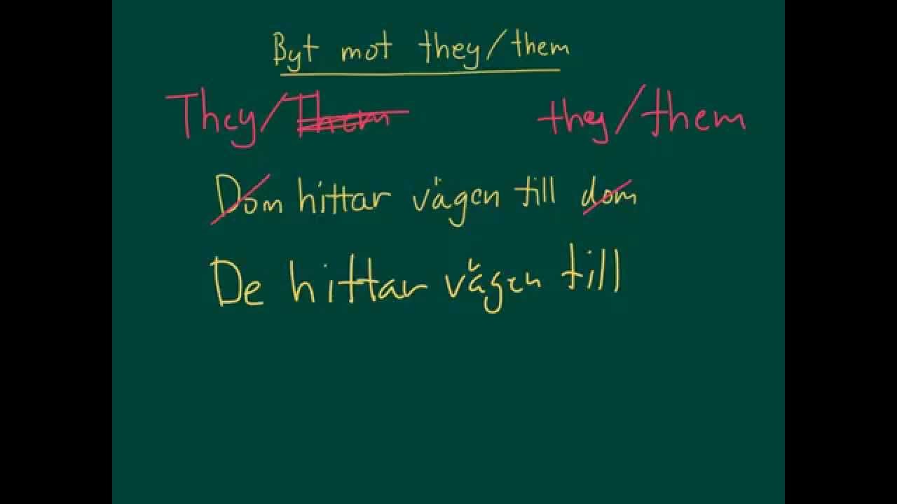 De eller dem (4) - Engelskt knep, SFI - YouTube