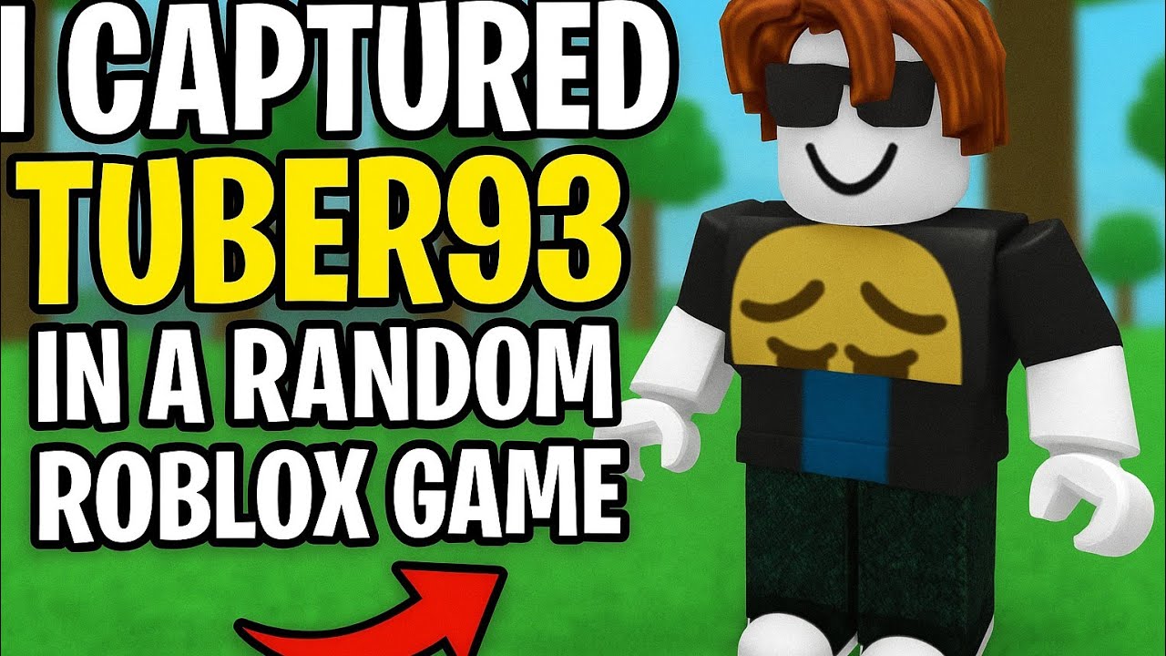 😲 I Captured Tuber93 in a Random Roblox Game! - YouTube