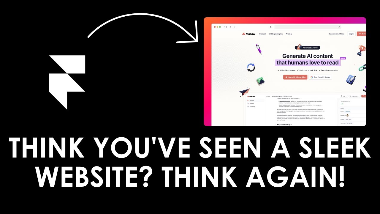 How to create a sleek website hero section in framer (Part 1) - YouTube