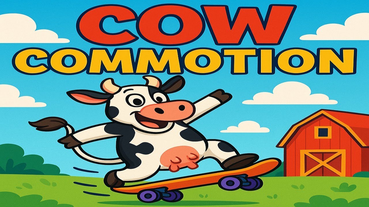 Cow Cartoon||Cow Poem||Cow Commotion||Kids Songs - YouTube