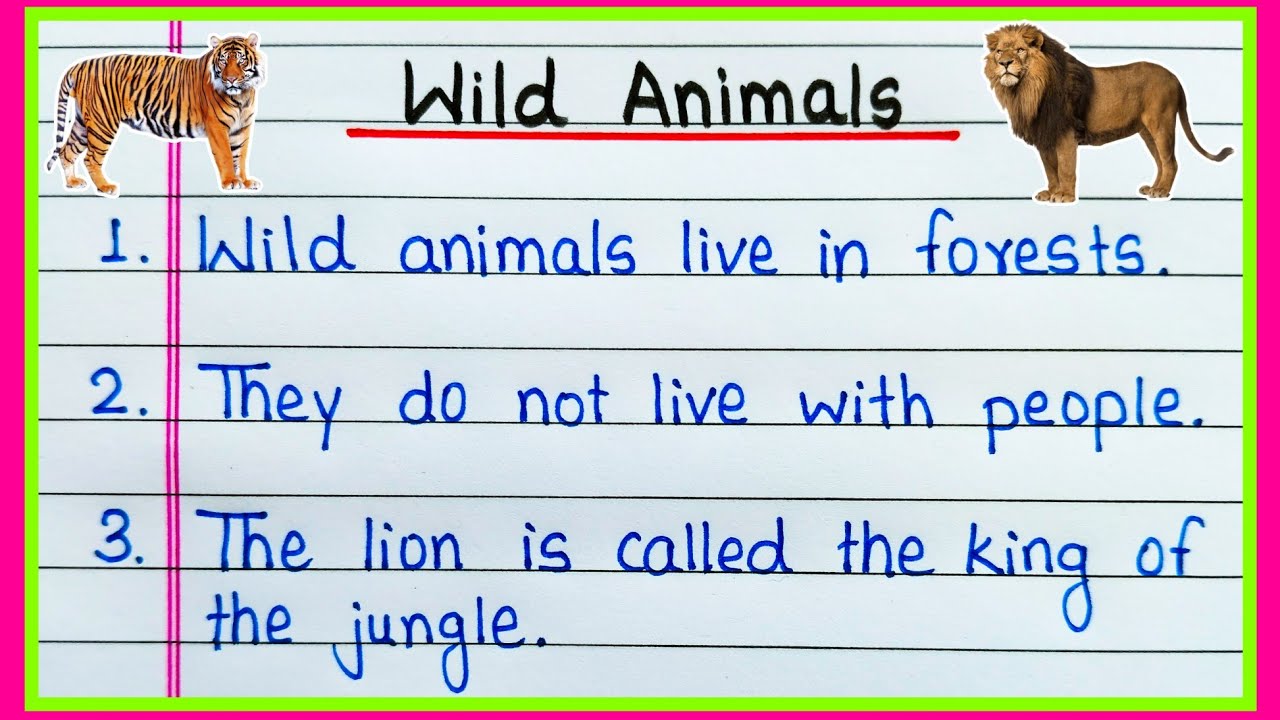 10 lines on Wild Animals | Few lines on Wild Animals | Essay on Wild ...