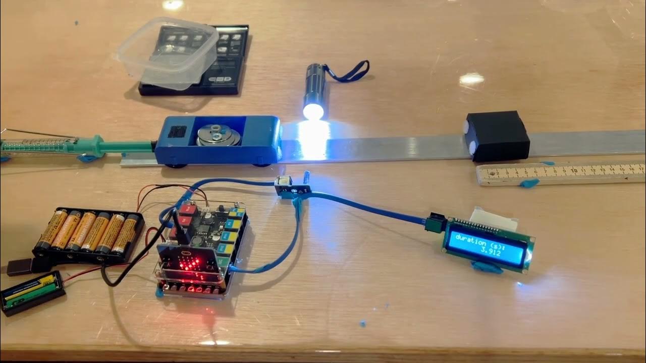 8.1 CS L 9 Using the light sensor as a speed sensor in the cart-track ...