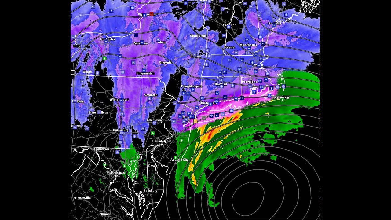 Blizzard 2013 Radar & Obs Loop 2 of 2 - YouTube