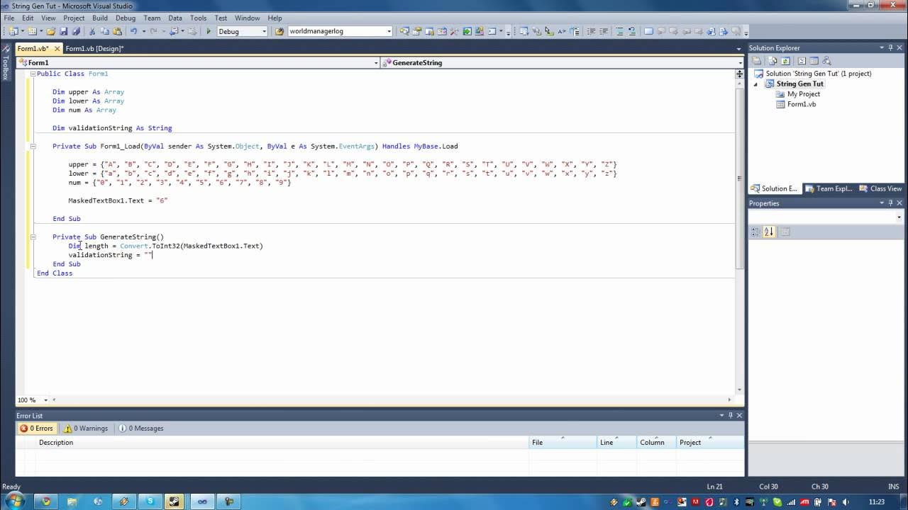VB.NET Random String Generator and Basic Spam Protection - YouTube