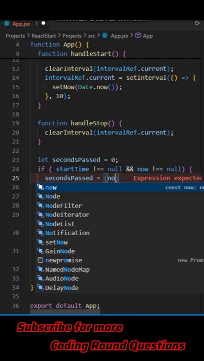 Building A Stopwatch Using Useref Functional State Component Developersamarsekhar Reactjs Js