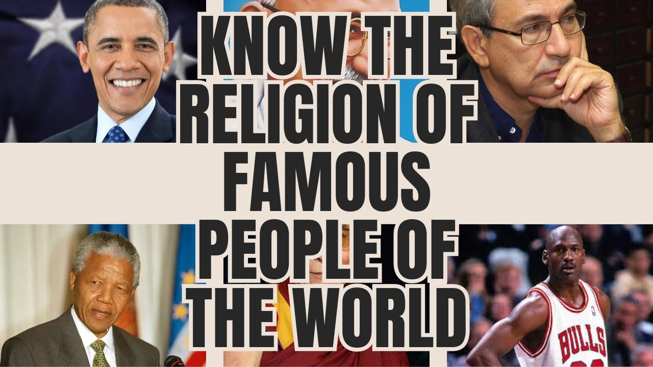 Religion Of 40 Famous People - YouTube