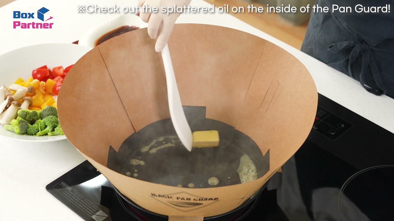 Magic pan guard user's guide, oil splatter guard for kitchen - YouTube